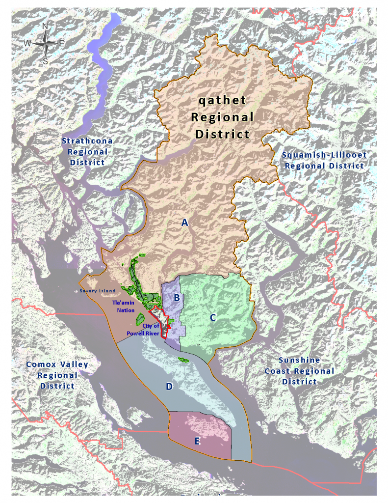 Interactive Regional Map | qathet Regional District | Powell River, BC